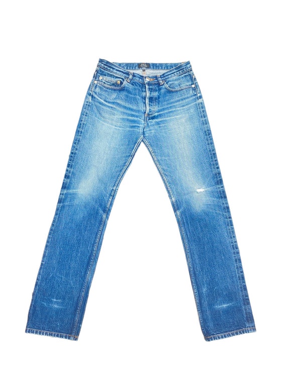 A.P.C. Butler Sick Fades New Standard Denim Jeans - Etsy