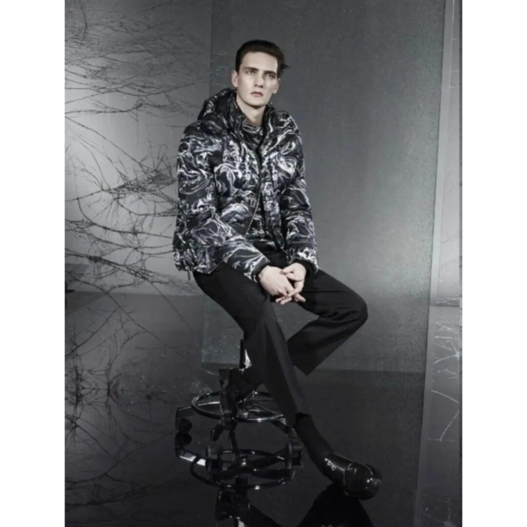 Sandro Smoked Marble Puffer Jacket Size XL Fits L - Etsy