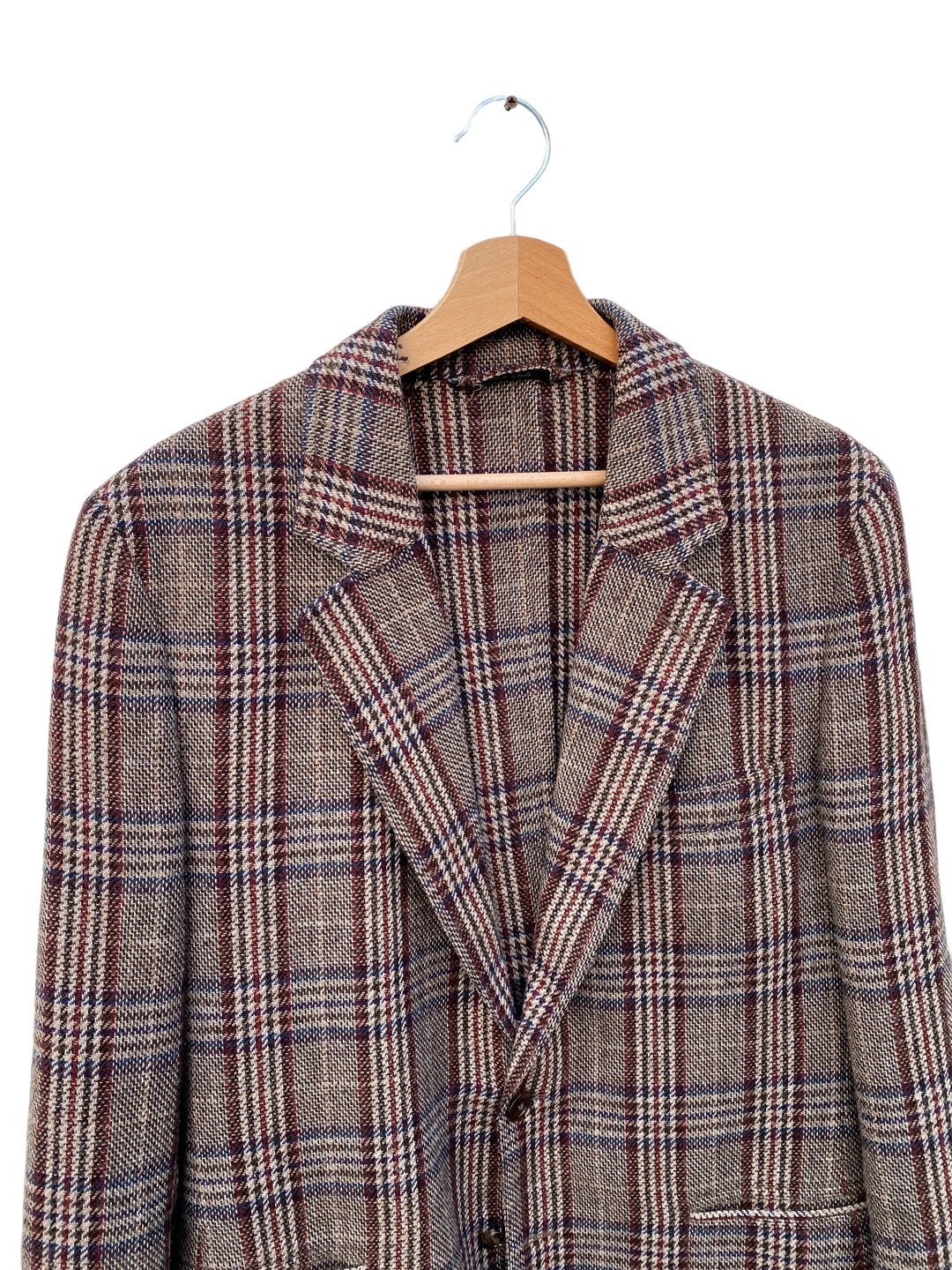 Maison Margiela Brown Wool Checkered Blazer Jacket Size 48 M - Etsy