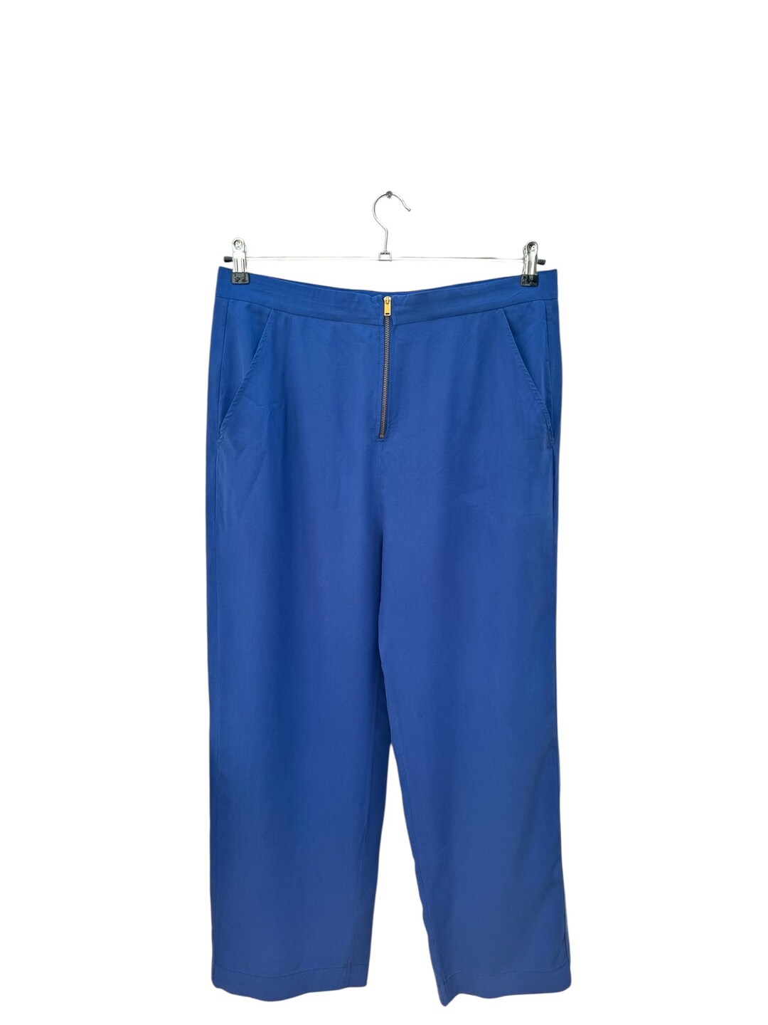 Celine by Phoebe Philo Electric Blue Pure Silk Trousers Size 40 US 32 ...