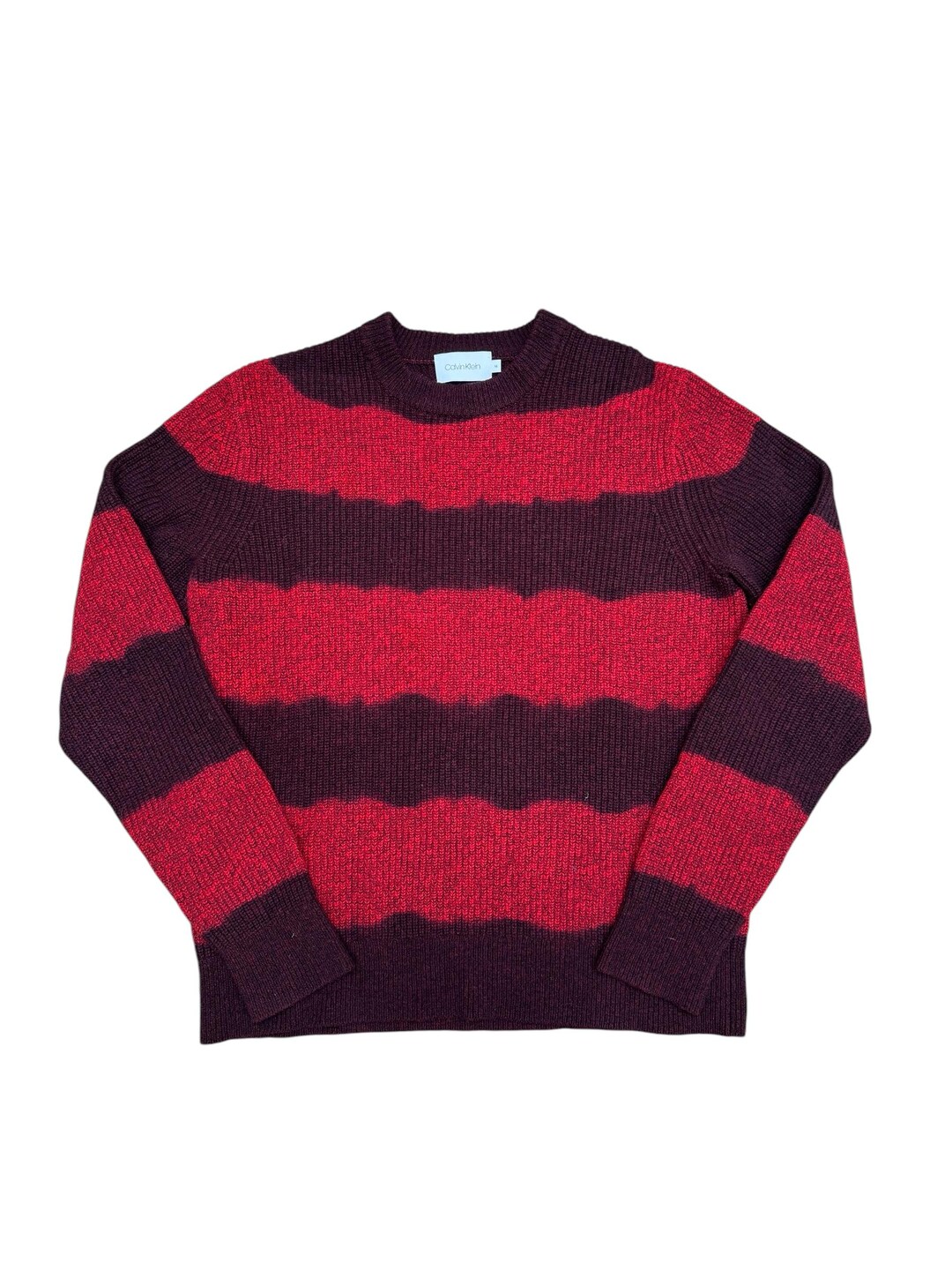 Calvin Klein Brown Red Wool Sweater Size M - Etsy