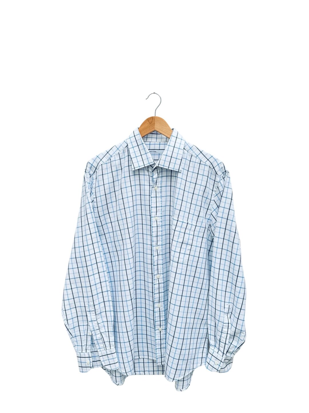 Alexander Mcqueen Spring Summer 1995 White Checkered Shirt Size 17 1/2 ...