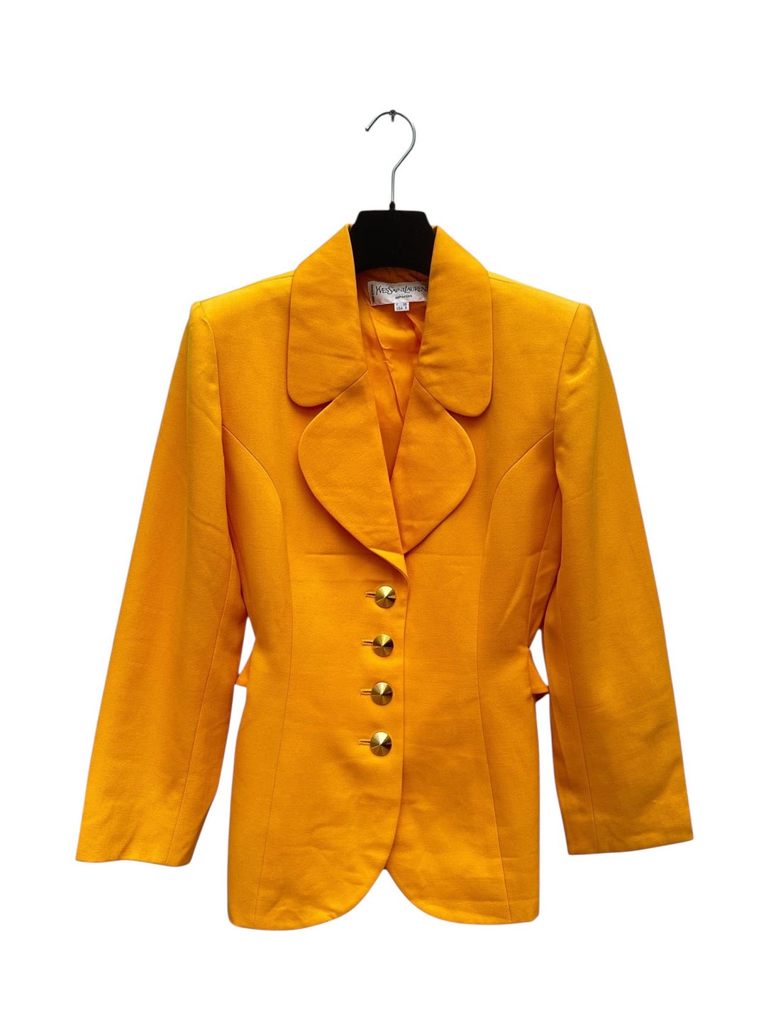 Yves Saint Laurent 1990 Yellow Heart Shape Blazer Jacket - Etsy