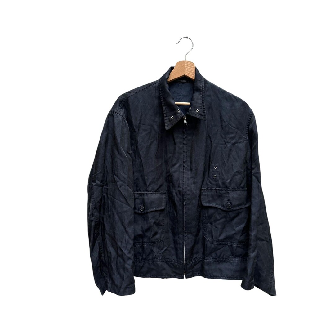 Yohji Yamamoto Navy Nylon Jacket Size M - Etsy
