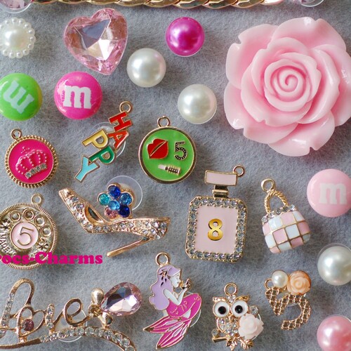 20 Pcs Shoe Charms for Crocs Bling Huge 5 Happy | Etsy