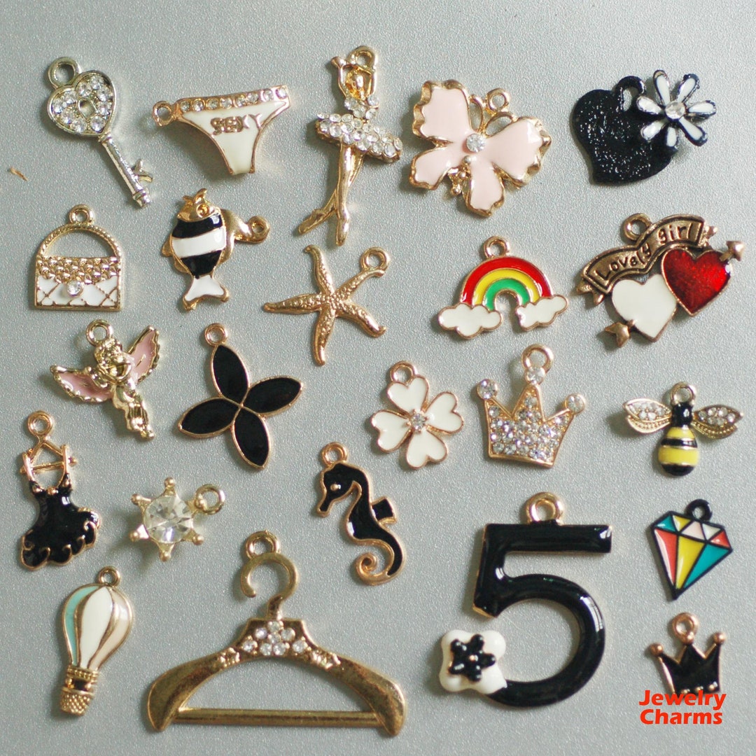 23 Pcs Jewellery Charms for Bangles Alloy Bracelets Pendants on Sale ...