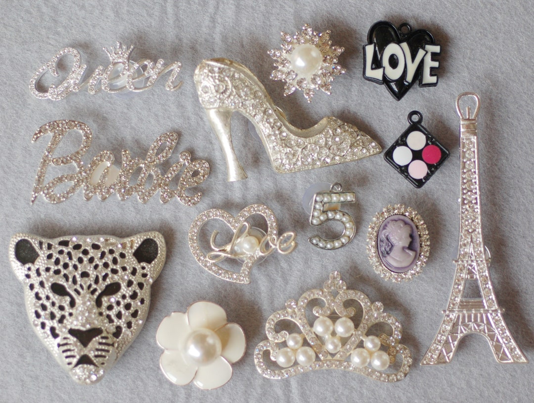 13 Silver Clog Shoe Charms for Croc Bling Set S109 - Etsy