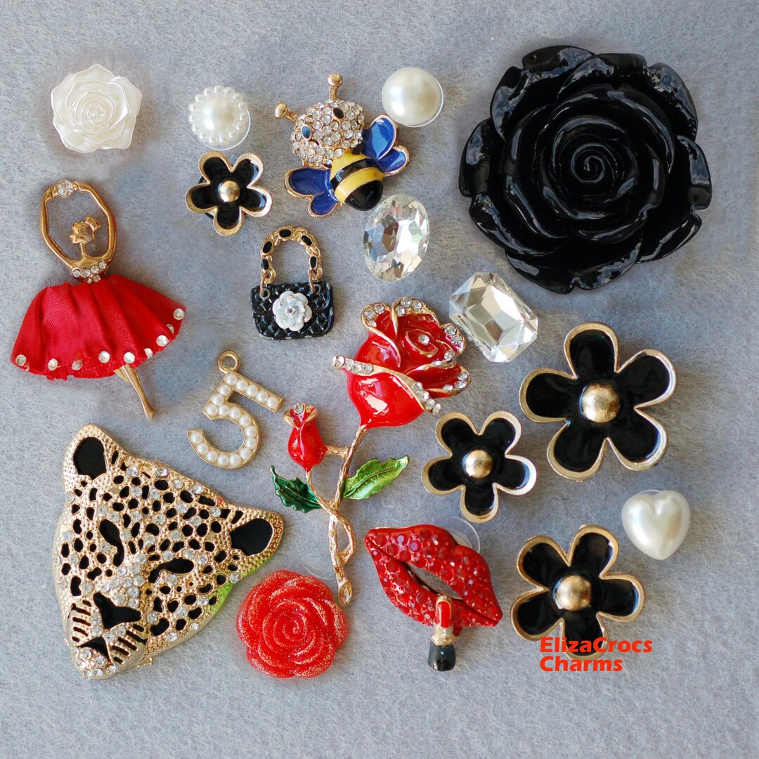 17 Pcs Shoe Charms for Croc Bling Girl Flower Set 63109 - Etsy
