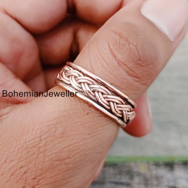 Braided Copper Ring - Etsy
