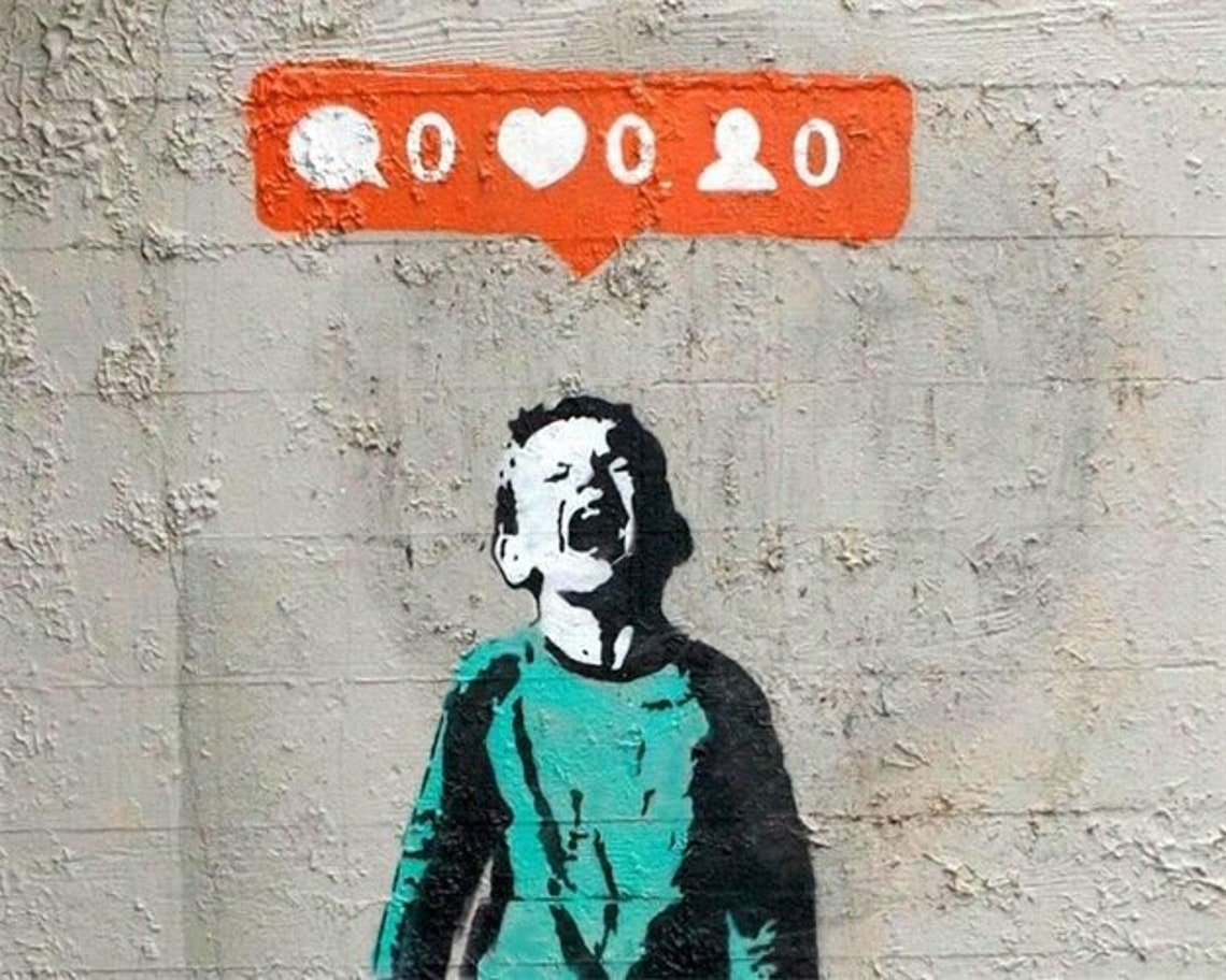 Banksy Art Nobody Likes Me Poster Crying Boy Poster Banksy | Etsy