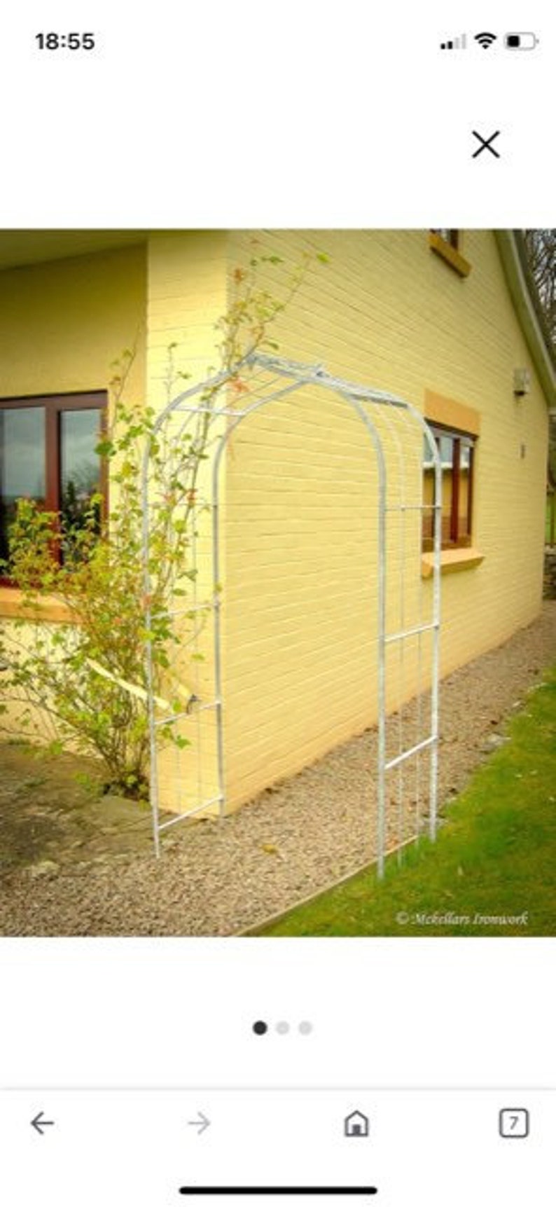 Handmade Galvanised Gothic Arch - Etsy UK