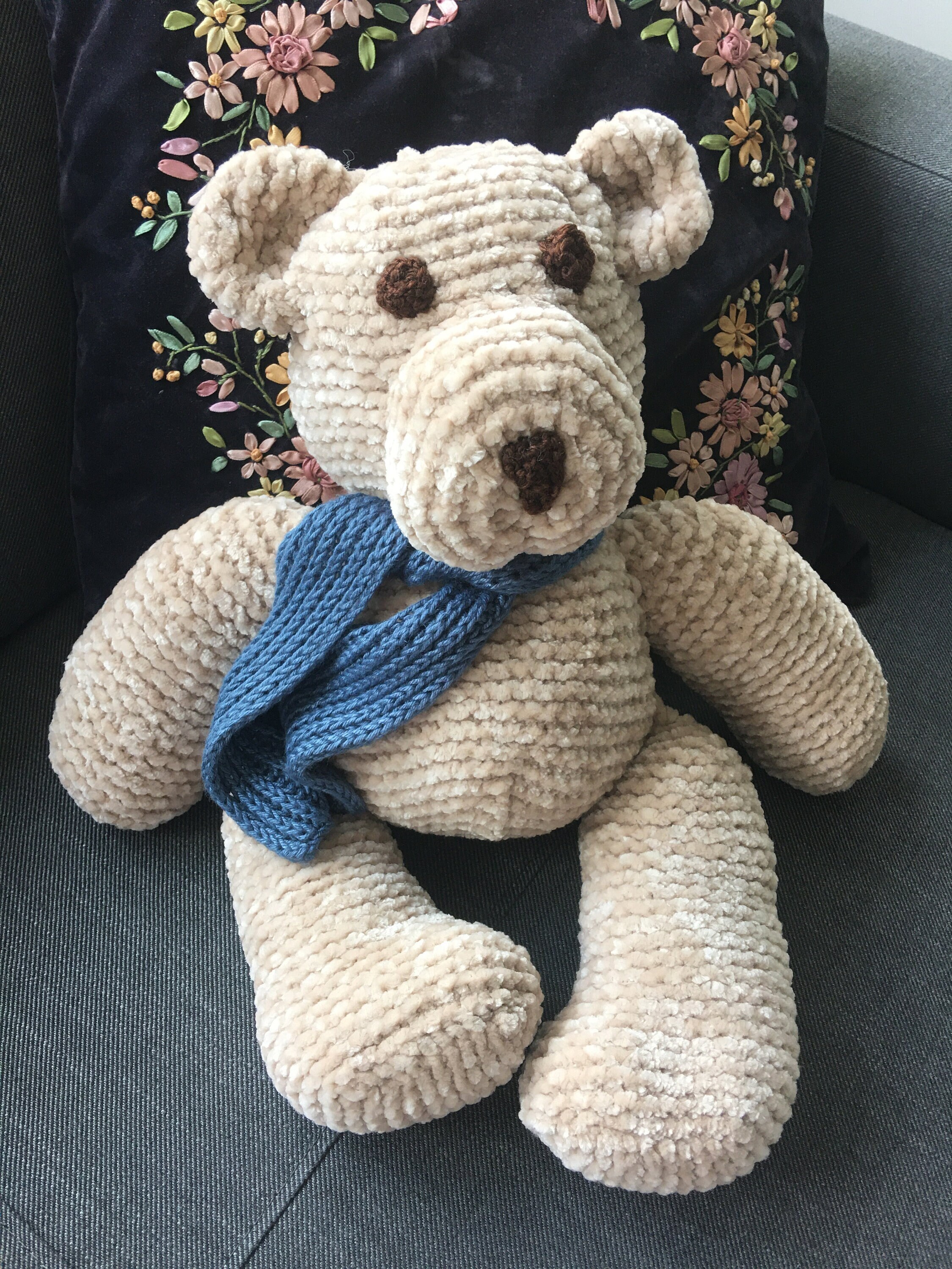 40cm Baby Safe High Quality Wool Stuffed Bear Handmade Woolen Stuffed ...