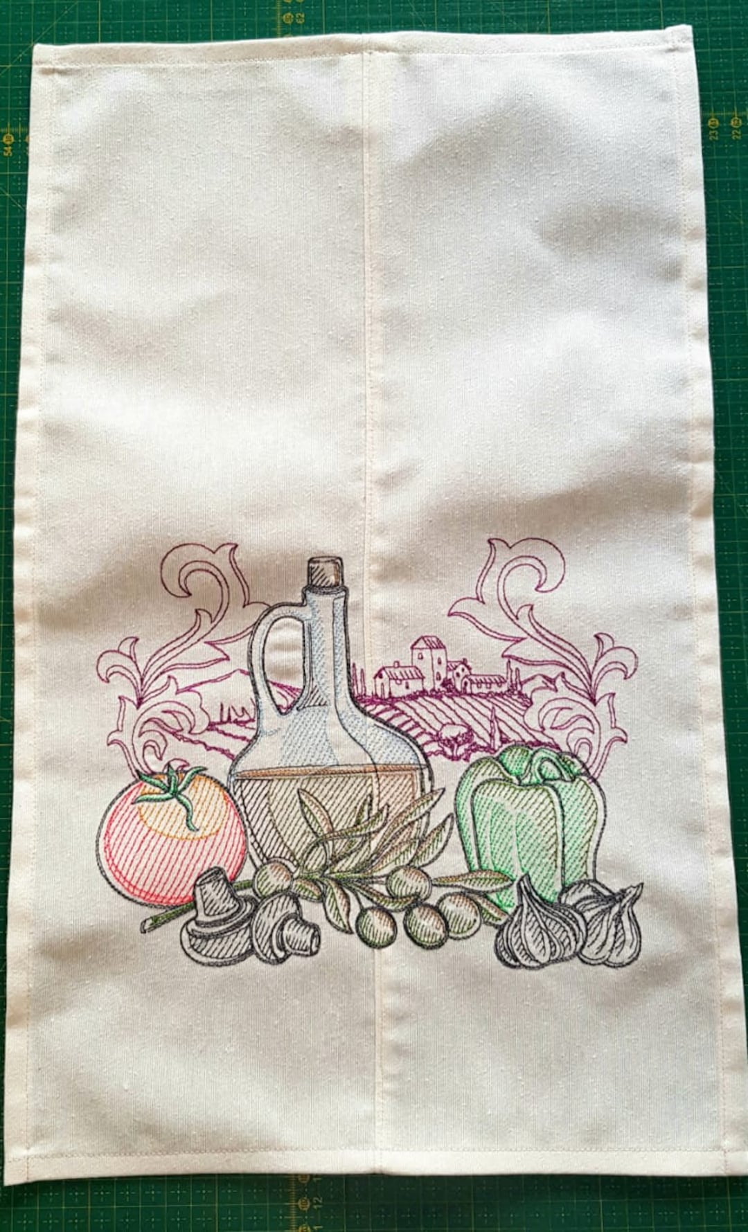 Kitchen Towel Embroidered Kitchen Dish Towel Kitchen Towel Personalised ...