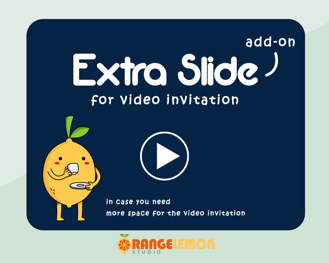 Video Invitation Add-on: Extra Slide/page - Etsy