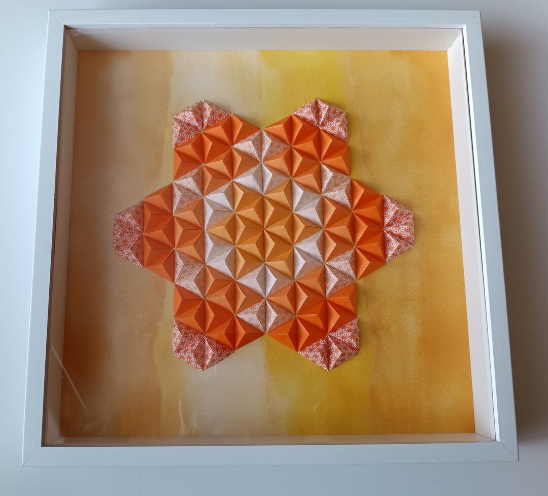 Framed Origami Wall Art - Etsy