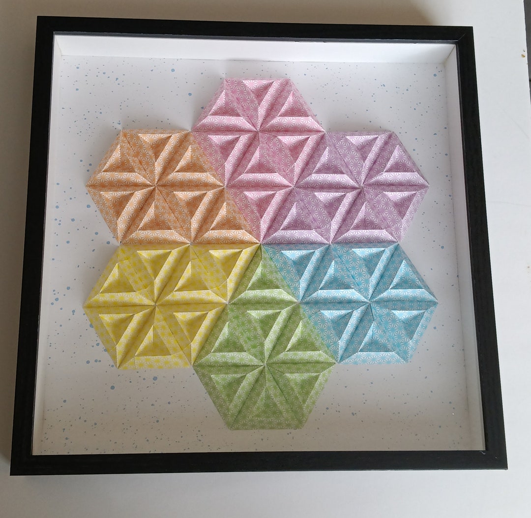 Rainbow Origami Wall Art - Etsy