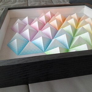 Rainbow Origami Wall Art - Etsy