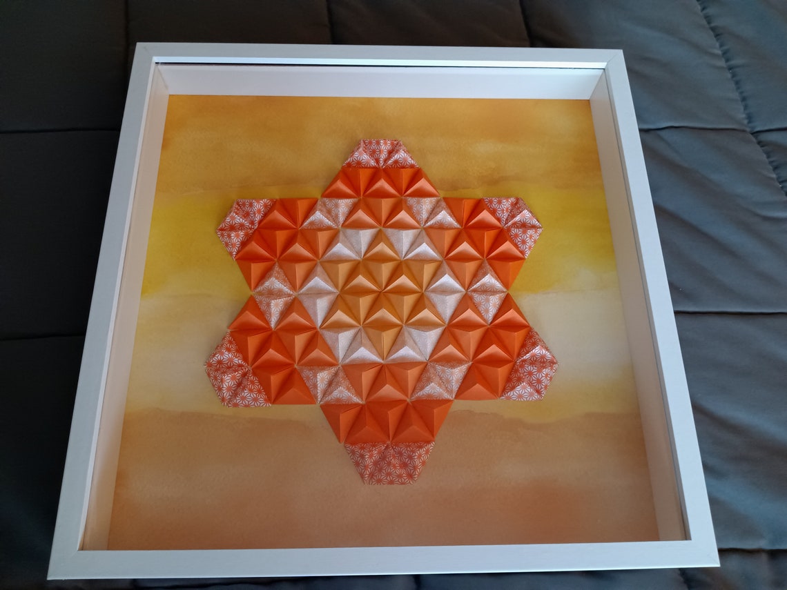 Framed Origami Wall Art - Etsy