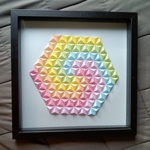 Rainbow Origami Art - Etsy