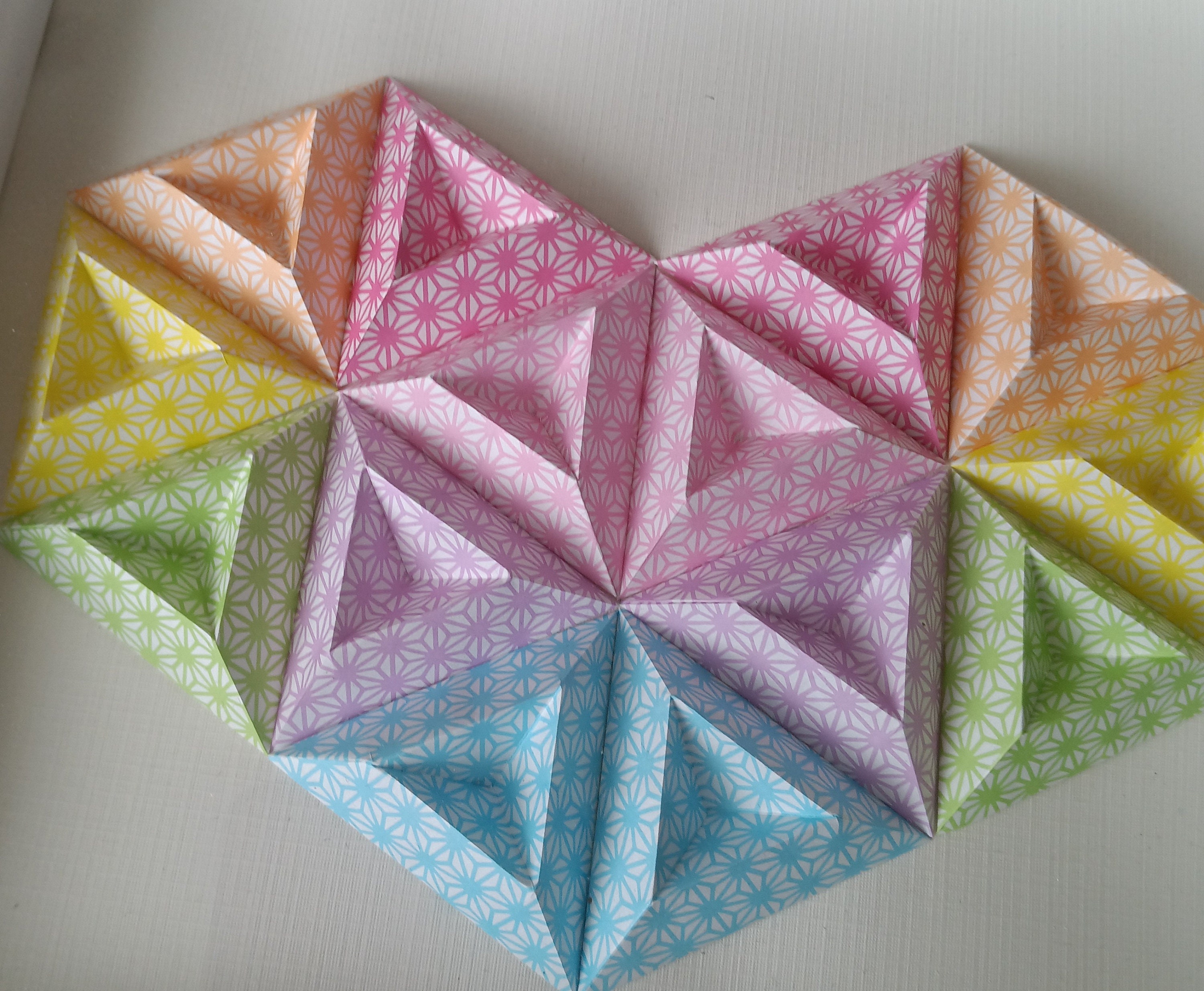 Sweetheart Origami Wall Art - Etsy