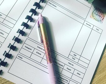 Limited Edition Order Book Pink Order Book Pink and Gold - Etsy