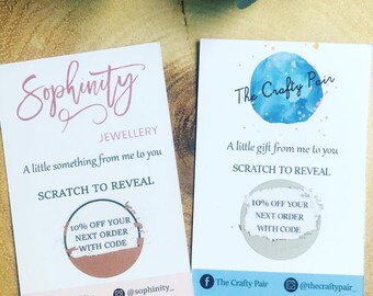 Business Scratch Cards - Etsy UK