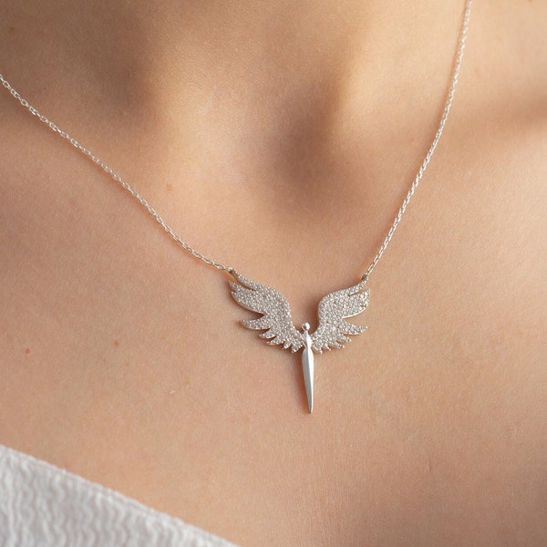 Angel Wings Necklace - Etsy