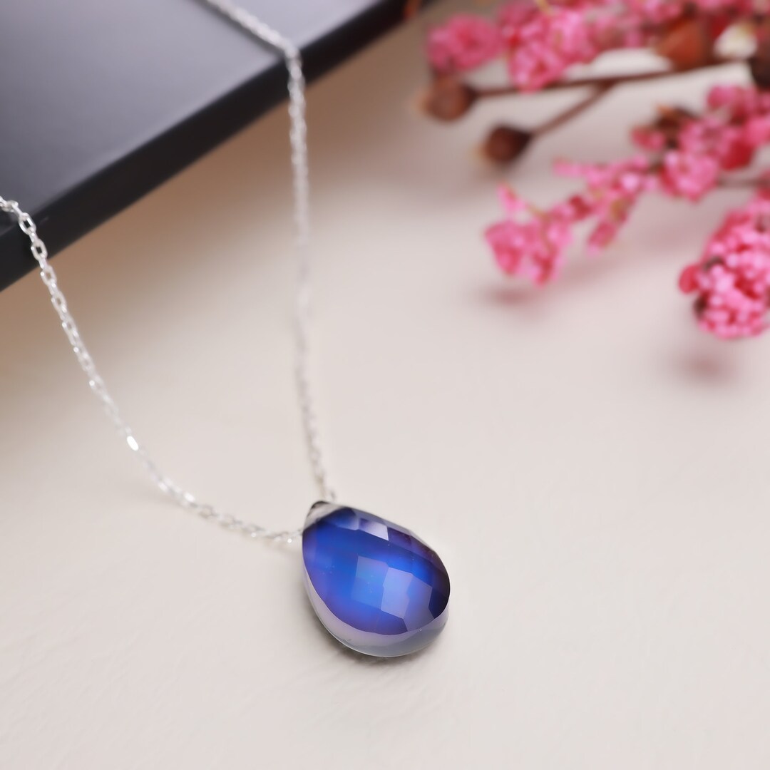 Mood Stone Necklace Changing Color Mood Stone Necklace Mood Emotion ...