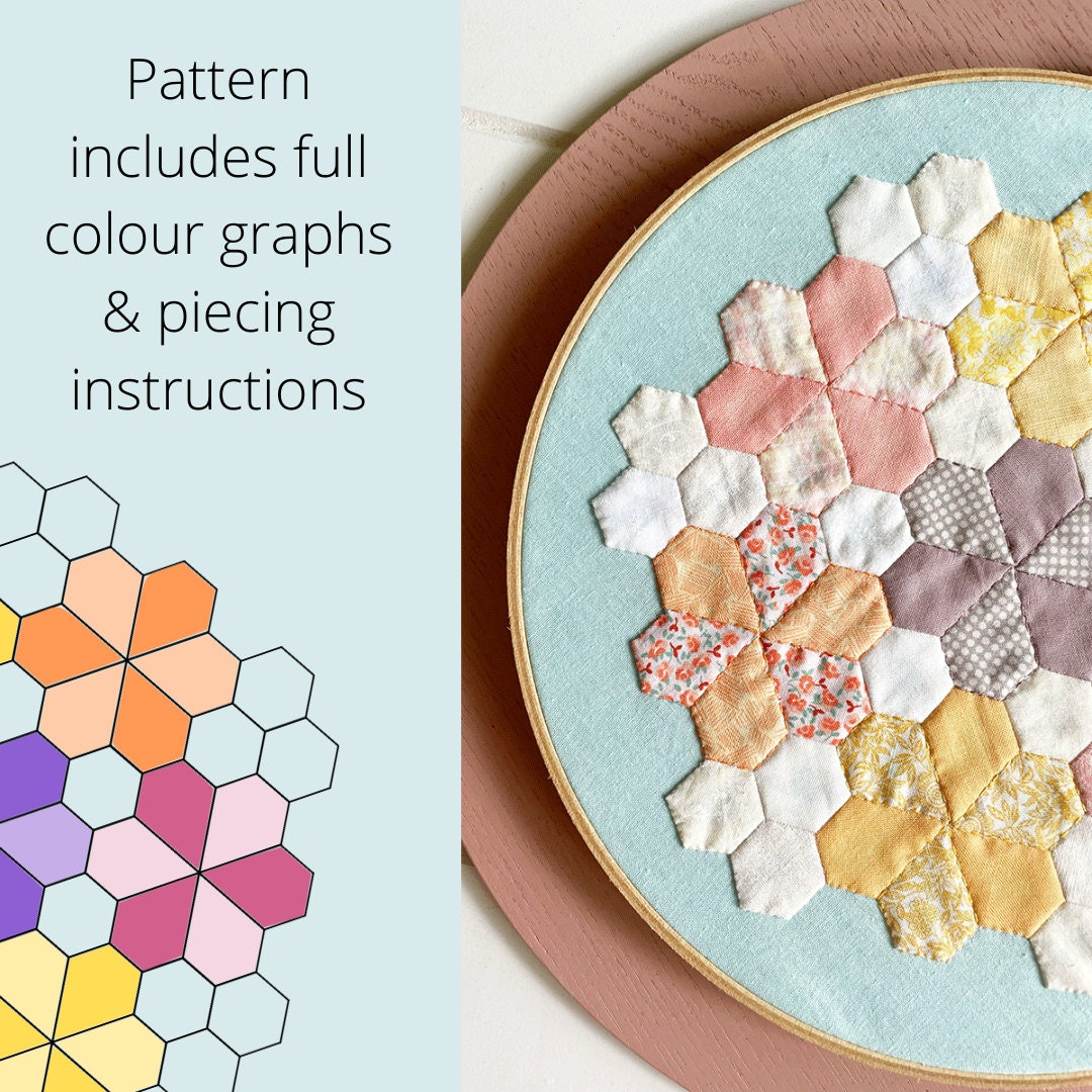 Spinning Flowers Pattern - English Paper Piecing PDF Pattern - Etsy