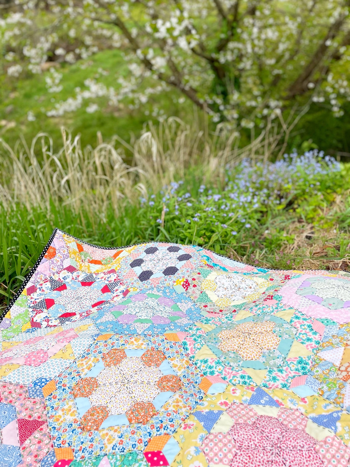 The Polly Quilt PDF Pattern - English Paper Piecing - Etsy