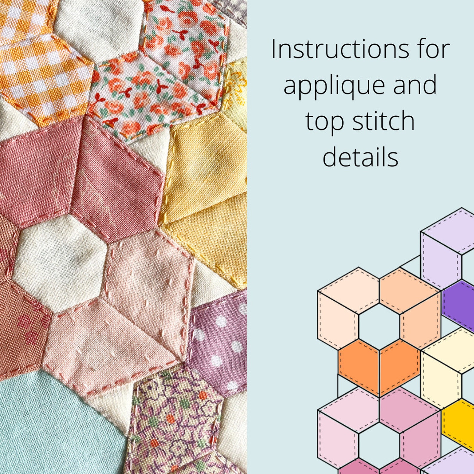 Jewel Roses - English Paper Piecing PDF Pattern - Etsy