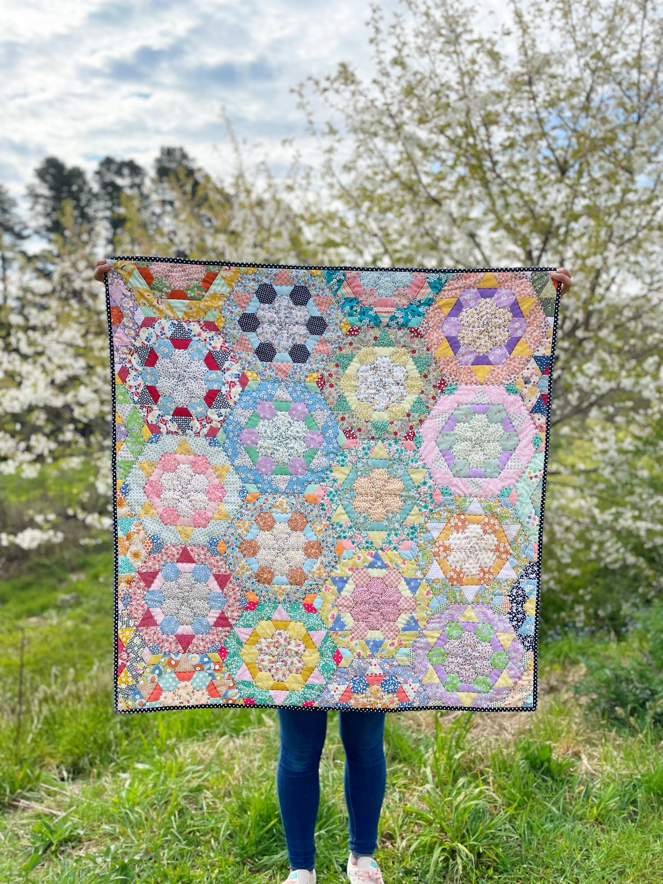 The Polly Quilt PDF Pattern - English Paper Piecing - Etsy