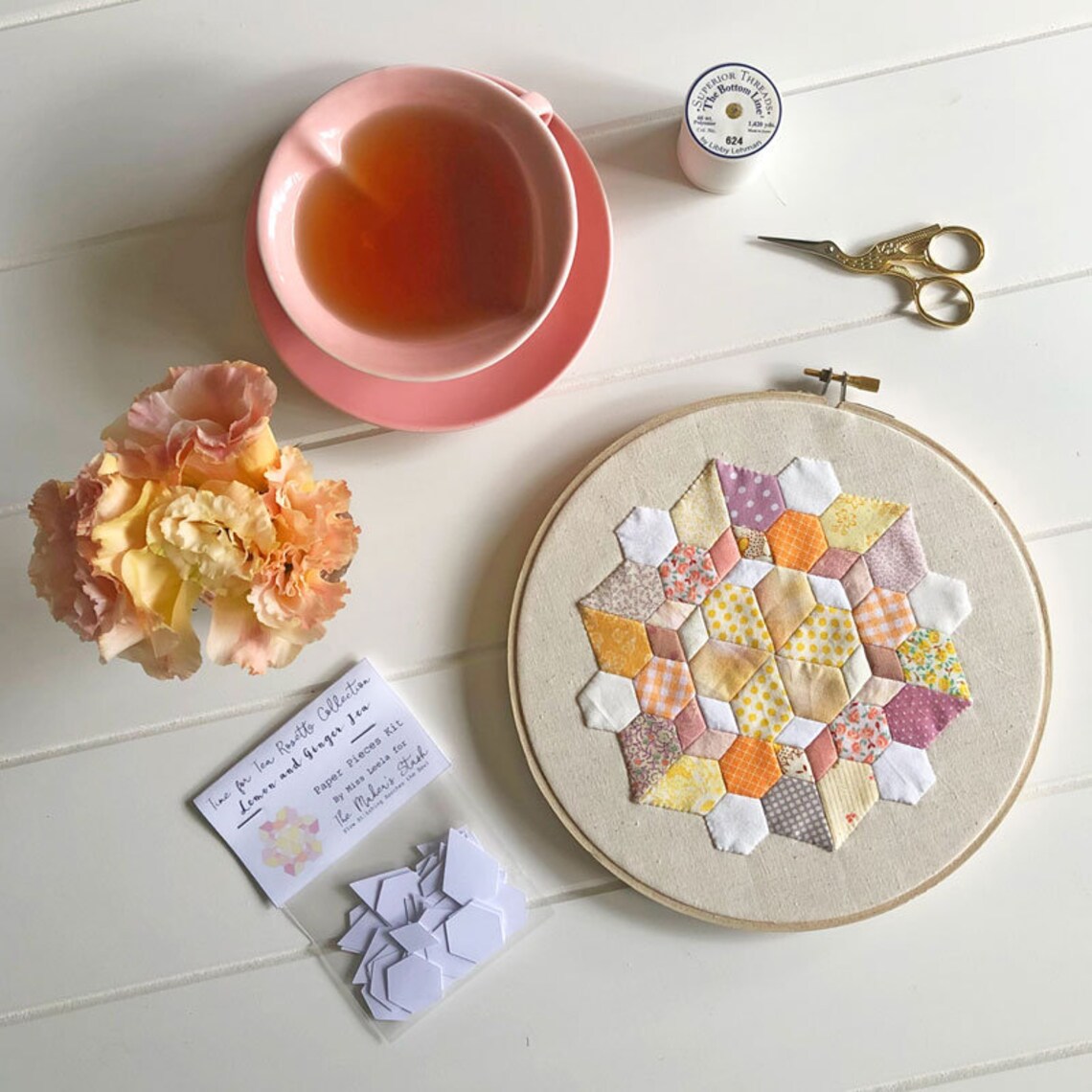 Time for Tea Rosette Lemon and Ginger Tea PDF Pattern ONLY - Etsy