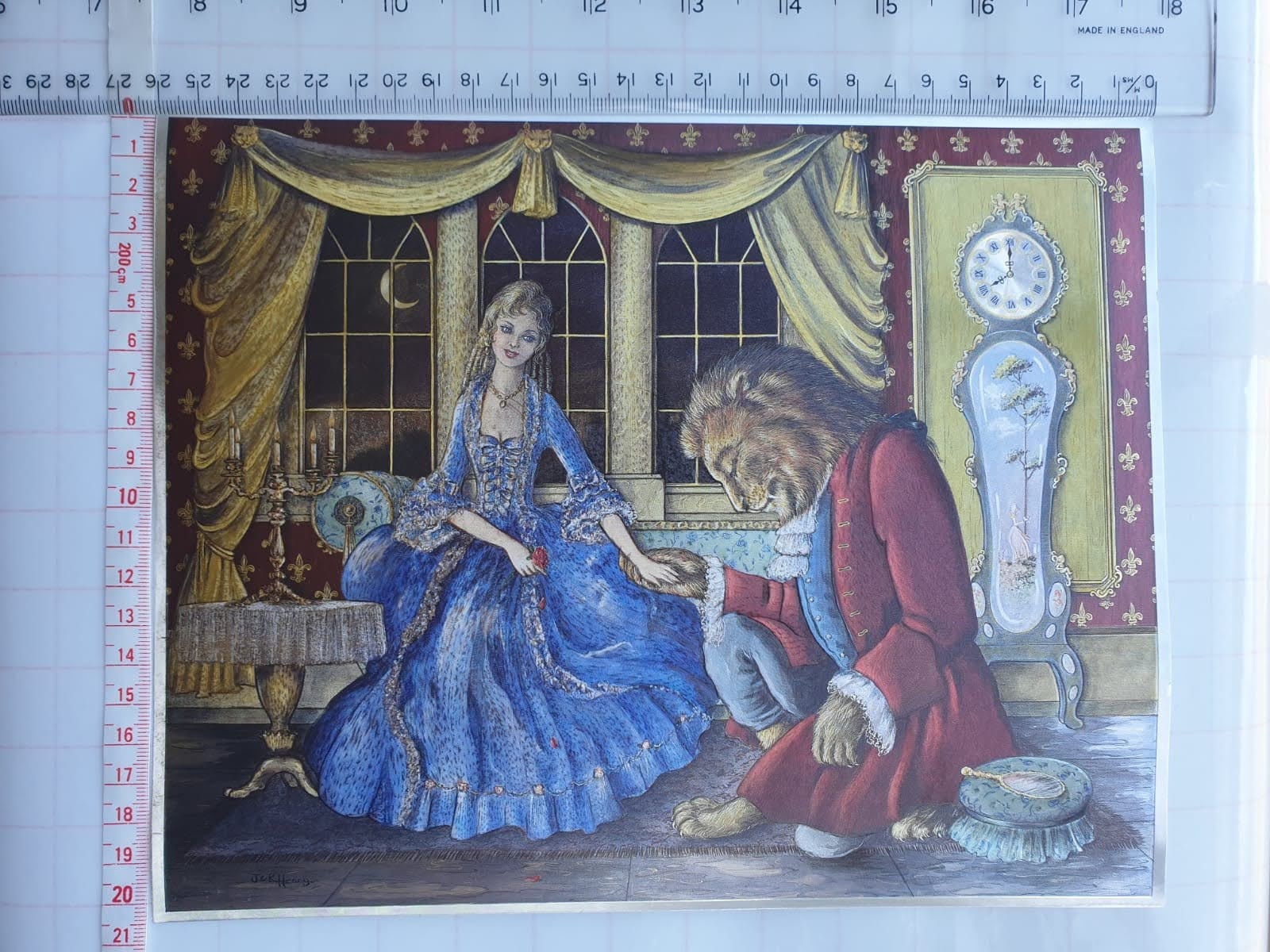 Beauty and the Beast, by Jean and Ron Henry: 90s Vintage Dufex Print - Etsy
