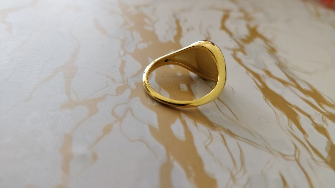 Caduceus Ring Medical Ring Doctors Ring Gold Signet Ring | Etsy