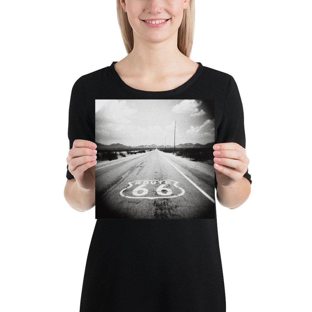 Route 66 Photo Poster | Vintage Americana Wall Art | Retro Road Trip ...