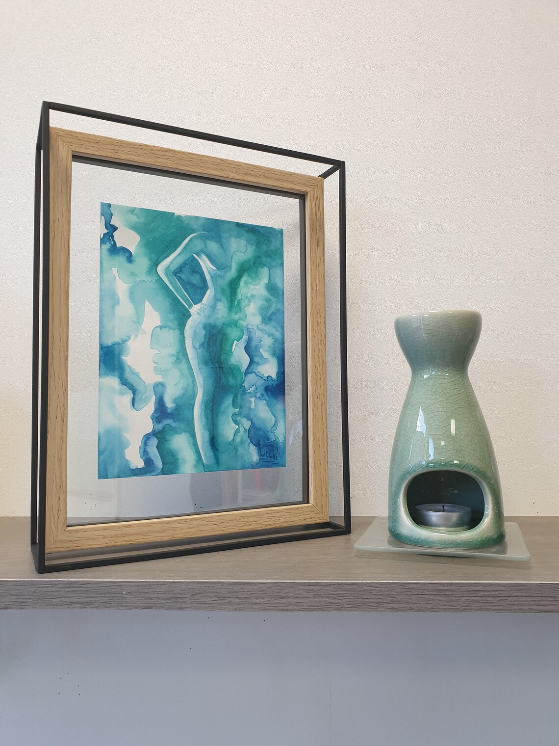 Cadre silhouette de femme Le corps caché - Etsy France