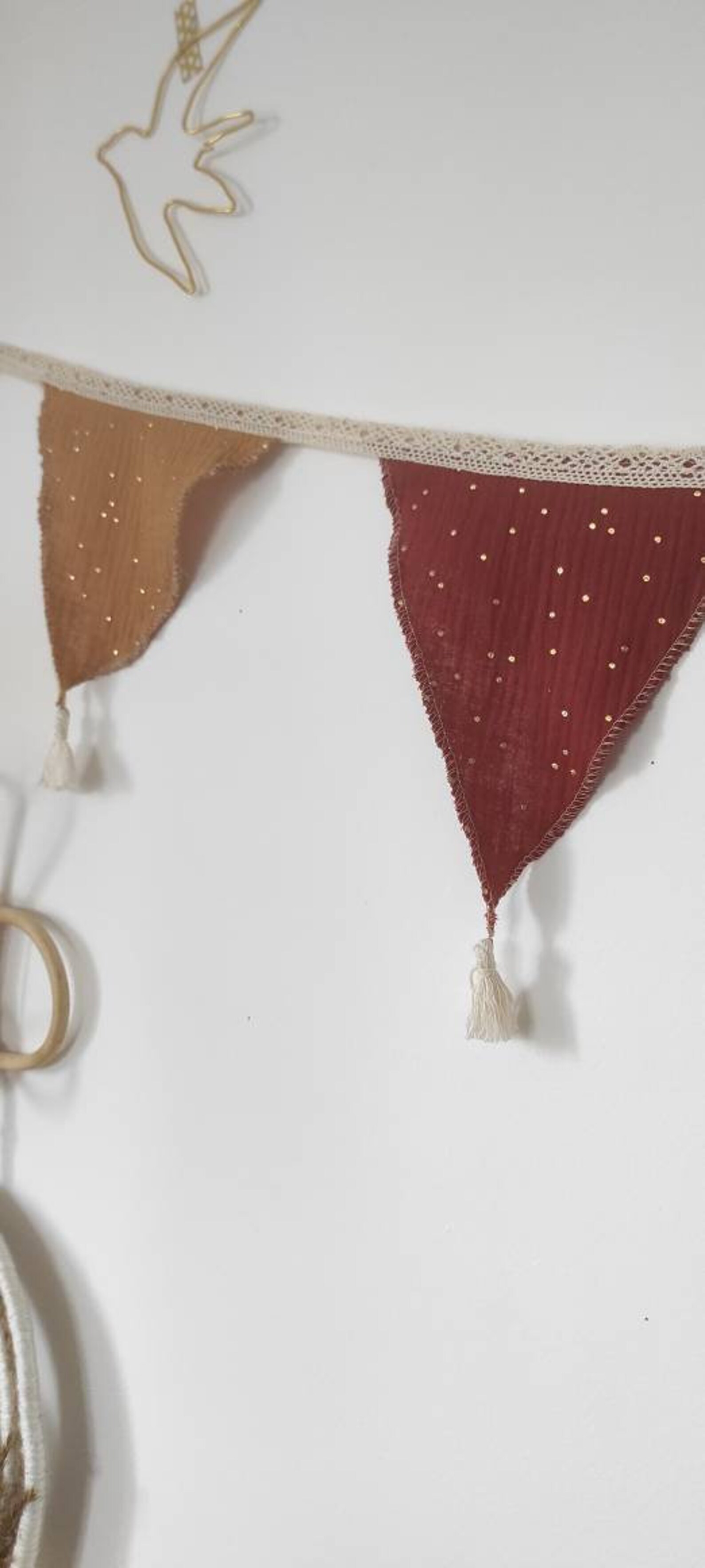 Guirlande fanion terracotta Camel écru chambre bébé enfant - Etsy France