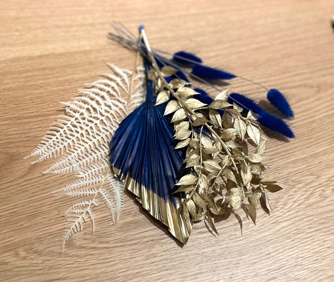 Blue Cake Topper Gold Cake Topper Cake Topper Cake Accessory Cake Palm ...