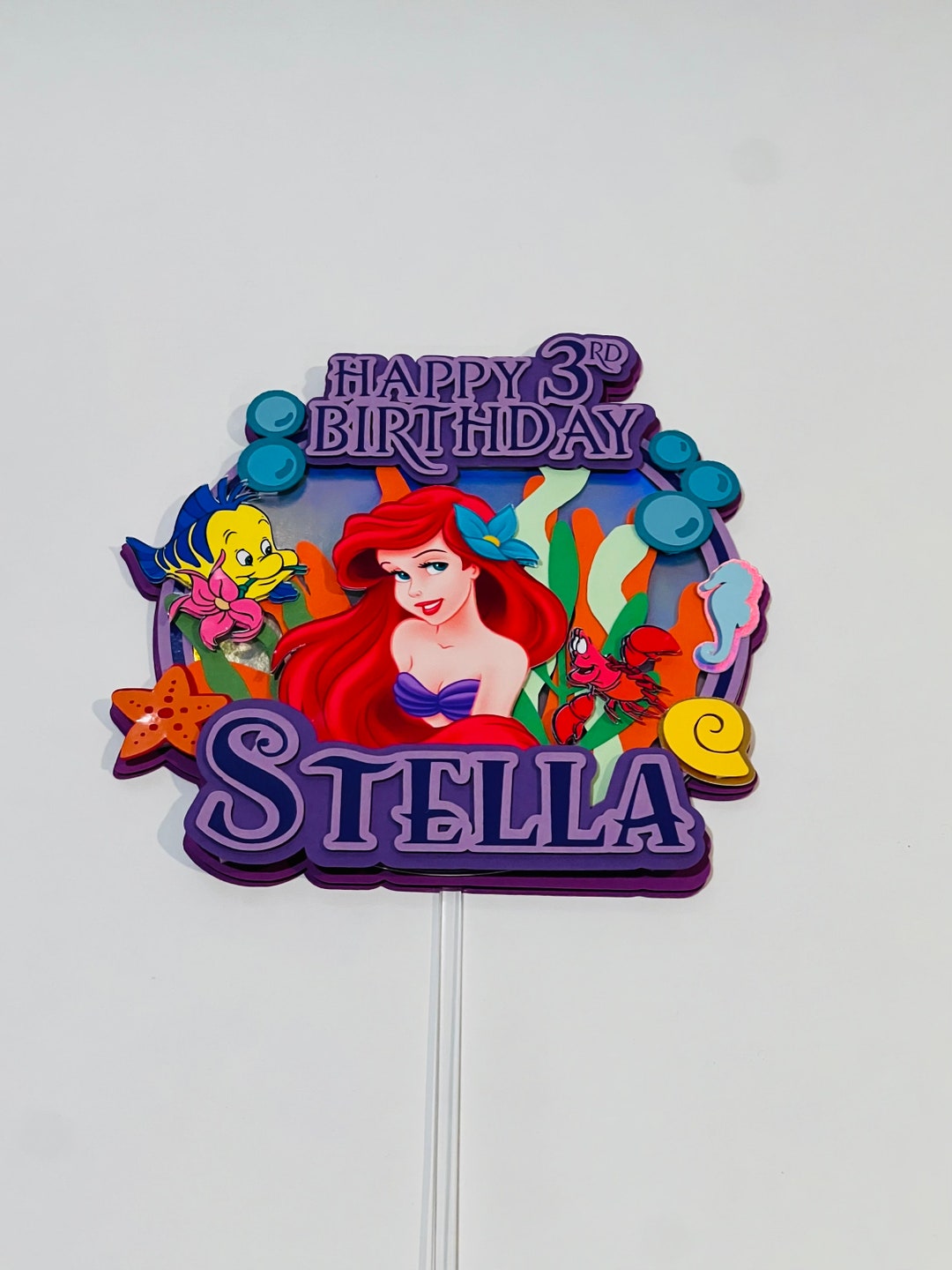 Mermaid Princess Cake Topper - Etsy