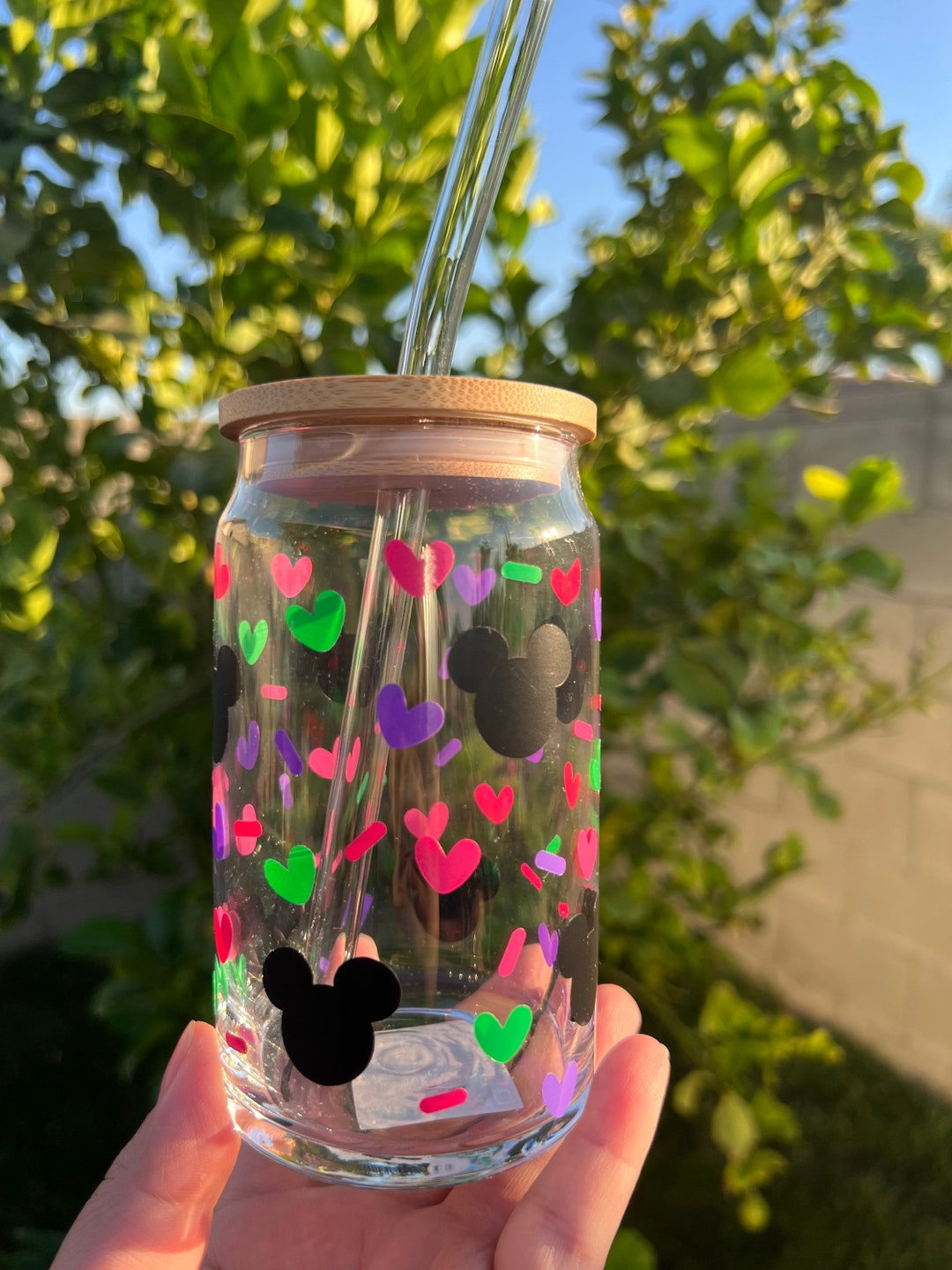 MICKEY SPRINKLES, Micky Mouse PARTY, Libbey Glass, Personalized ...