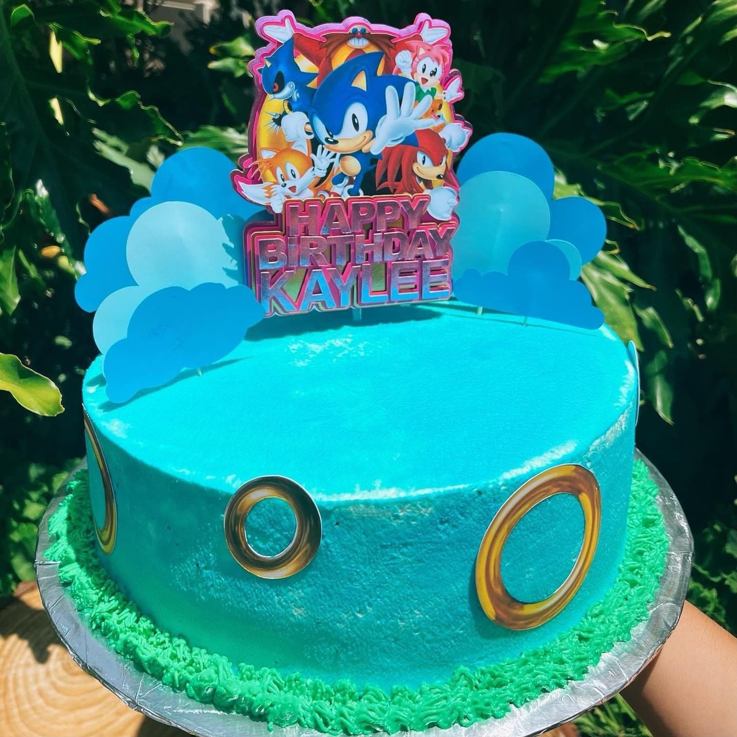 SONIC Cake Topper, Sonic the HEDGEHOG, DIGITAL Cake Topper, Handmade ...