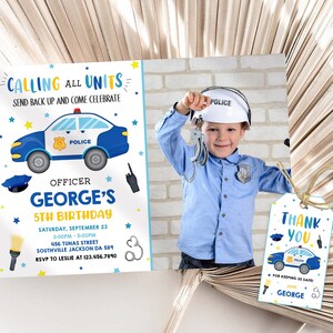 EDITABLE Police Invitation Police Officer Invite Policeman - Etsy