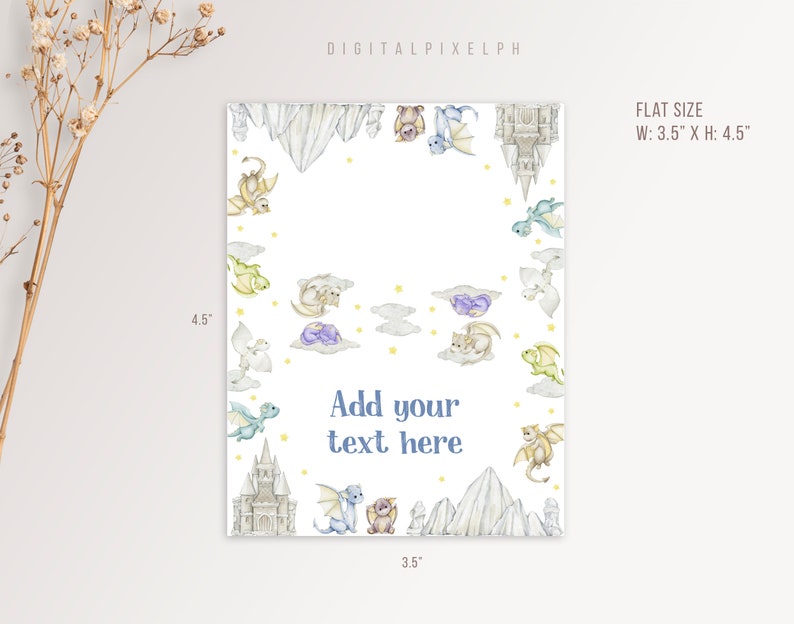 Editable Dragon Food Label, Dragon Birthday Party Food Tent Cards ...