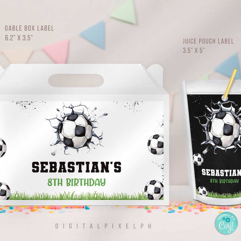 Soccer Themed Candy Boxes - Etsy