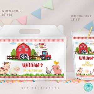 Editable Farm Barnyard Invitation Bundle Template, Farm Barnyard ...
