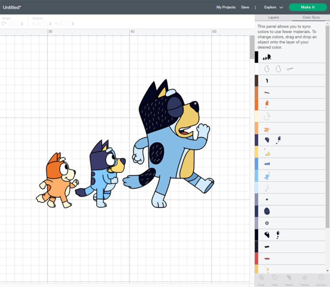 Bluey SVG Bluey Clipart Bluey cricut Bluey cut files Bluey | Etsy