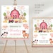 Editable Farm Birthday Welcome Sign Template, Farm Birthday Custom Sign ...