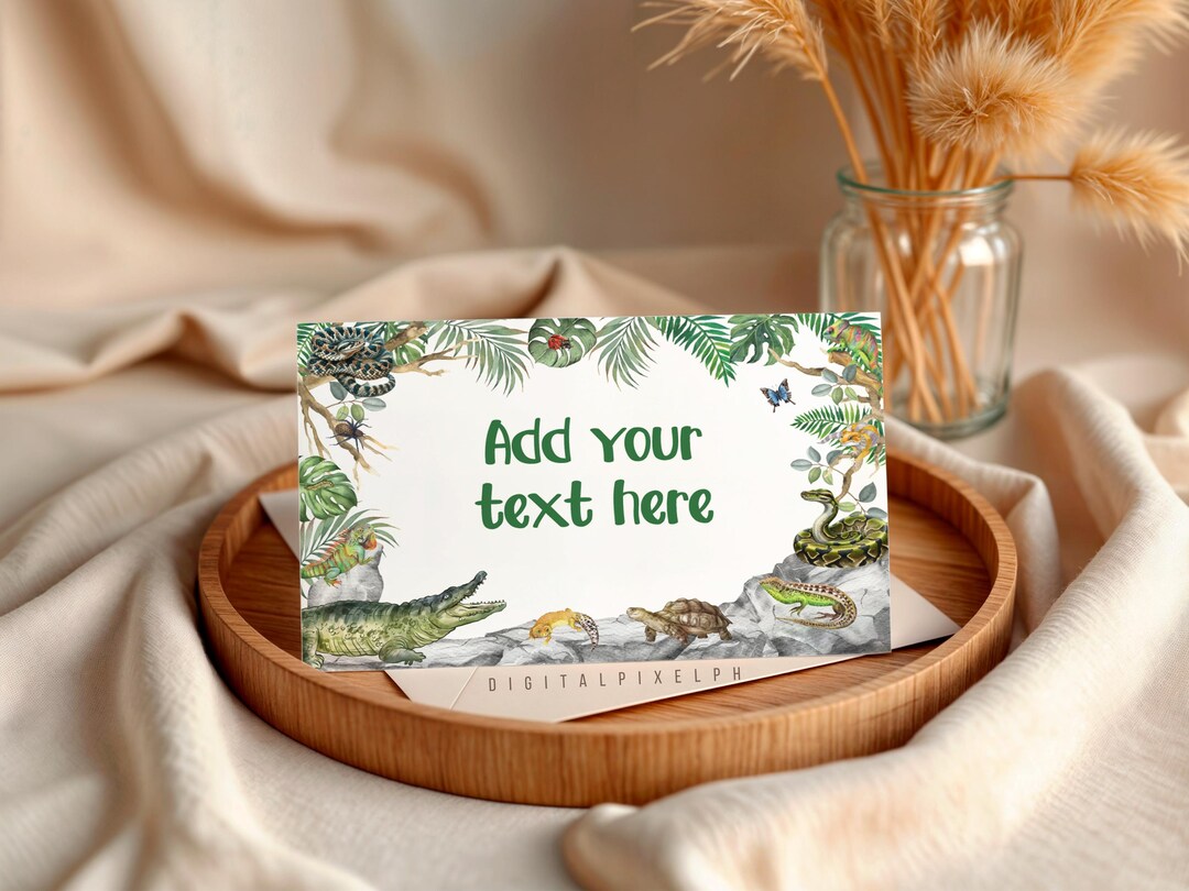 Editable Reptile Food Label Template, Tent Cards (digital Download) - Etsy