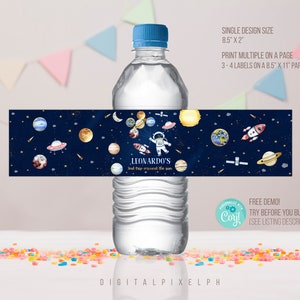 Editable Outer Space Birthday Invitation Bundle Template, Outer Space ...